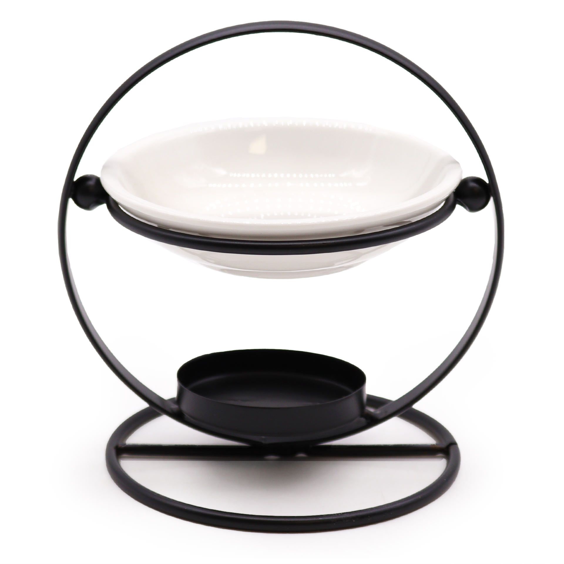 KDMD Black Ceramic & Metal Round Stand | PLT