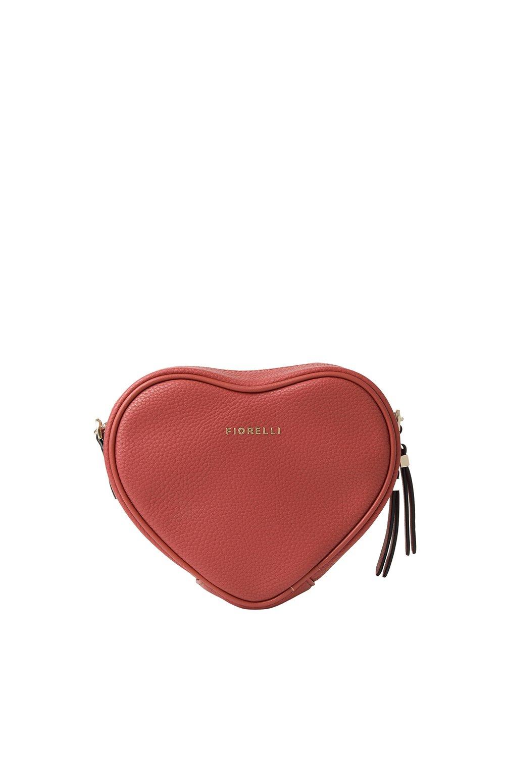 FIORELLI Red Esme Heart Crossbody Bag | PLT