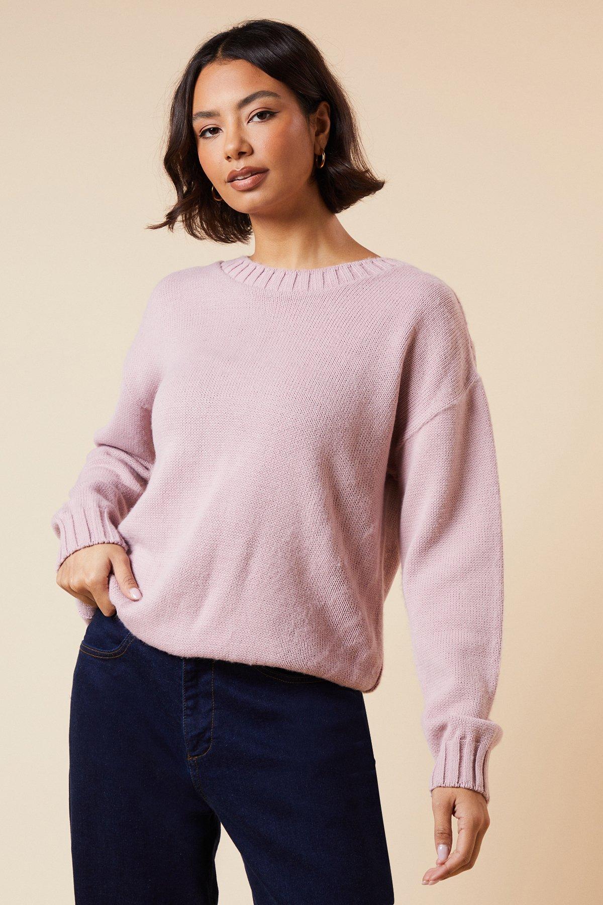 Dorothy Perkins Mauve Tall Cosy Crew Neck Jumper | PrettyLittleThing
