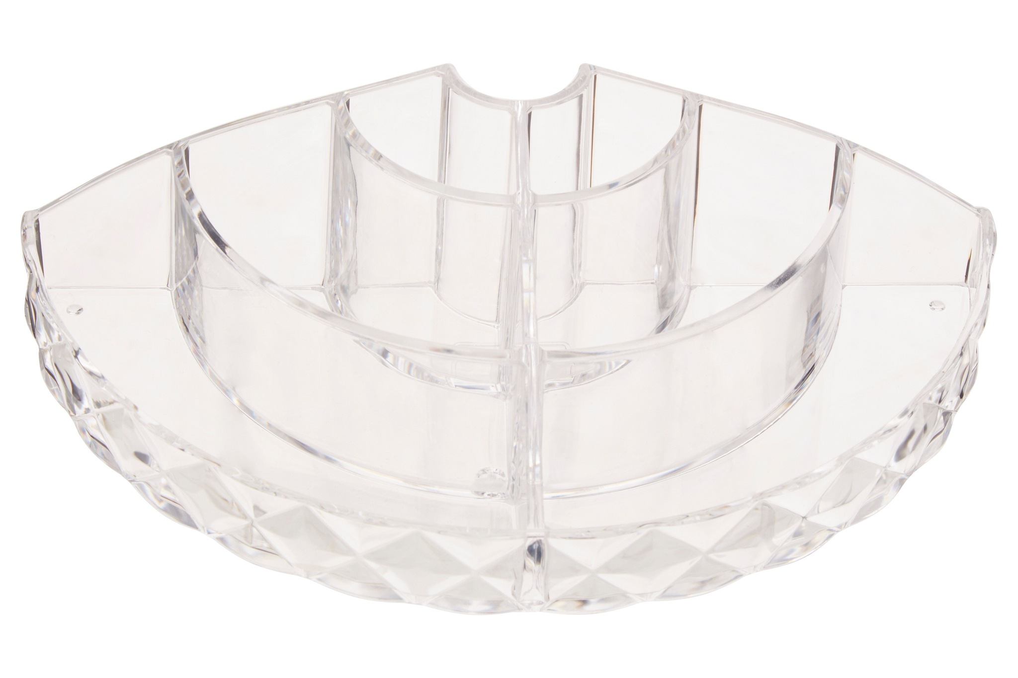 Orsina Clear Beauty Semi Round Diamond Cosmetic Organiser | PLT