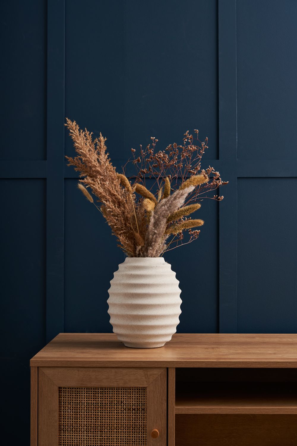 BHS Cream Small Beehive Style Ceramic Vase | PLT