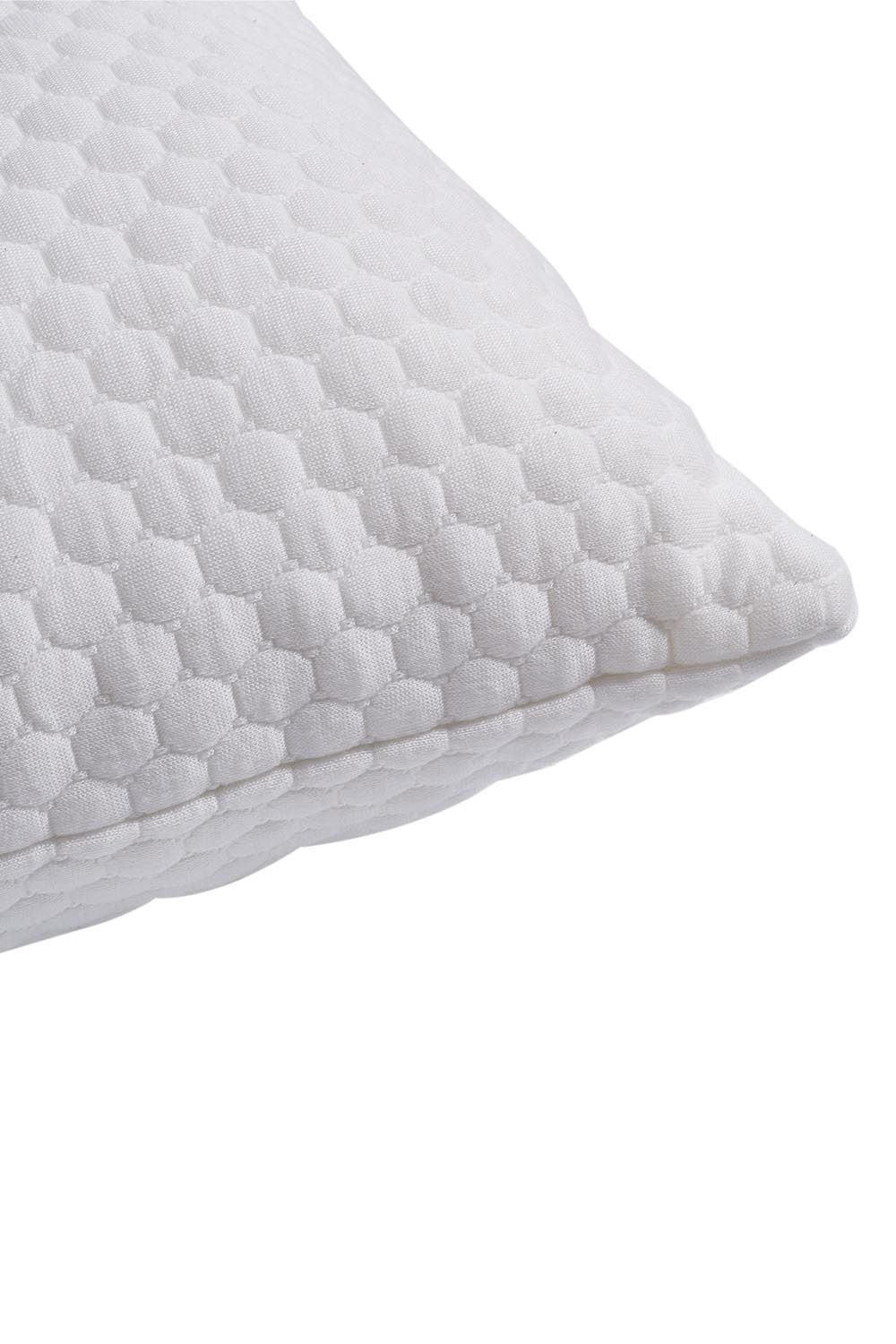 Living And Home White Medium Support Shredded Memory Foam Pillow With ...