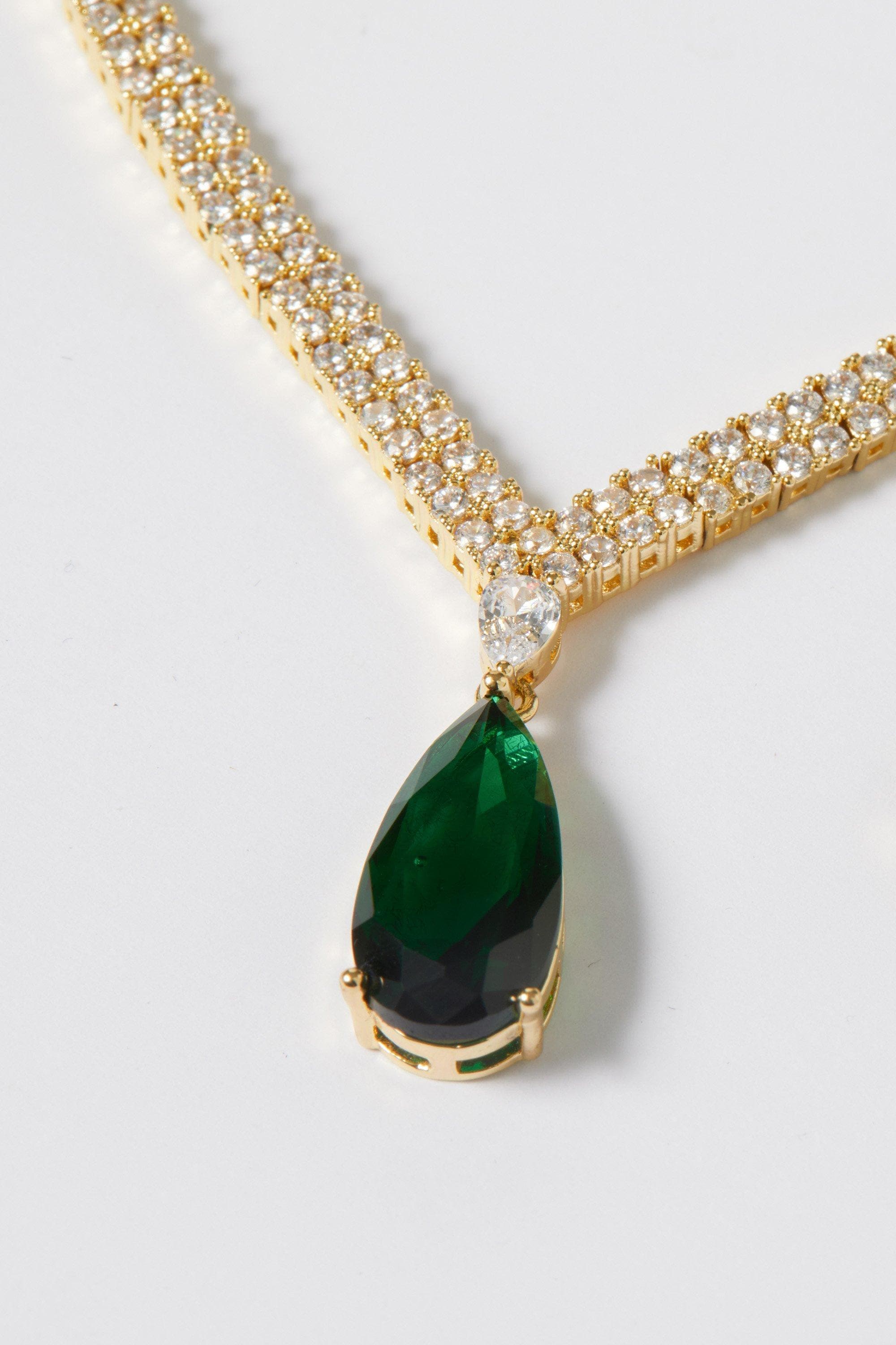 Jon Richard Green Gift Packaged Gold Plate And Emerald Green Cubic ...
