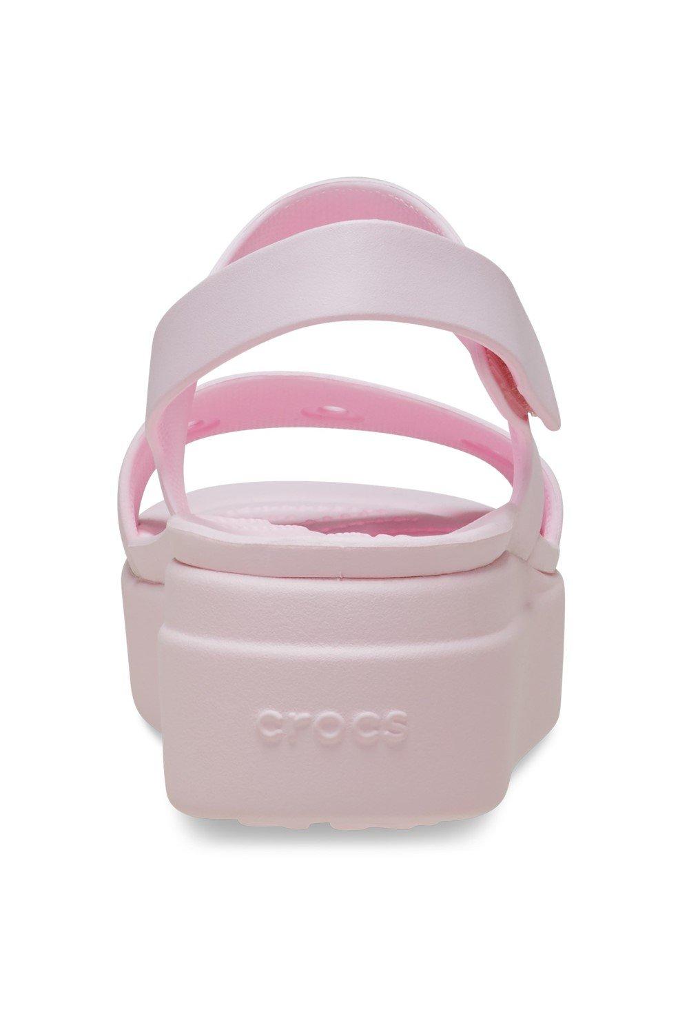 Crocs Light Pink Brooklyn 4U Wedge | PrettyLittleThing