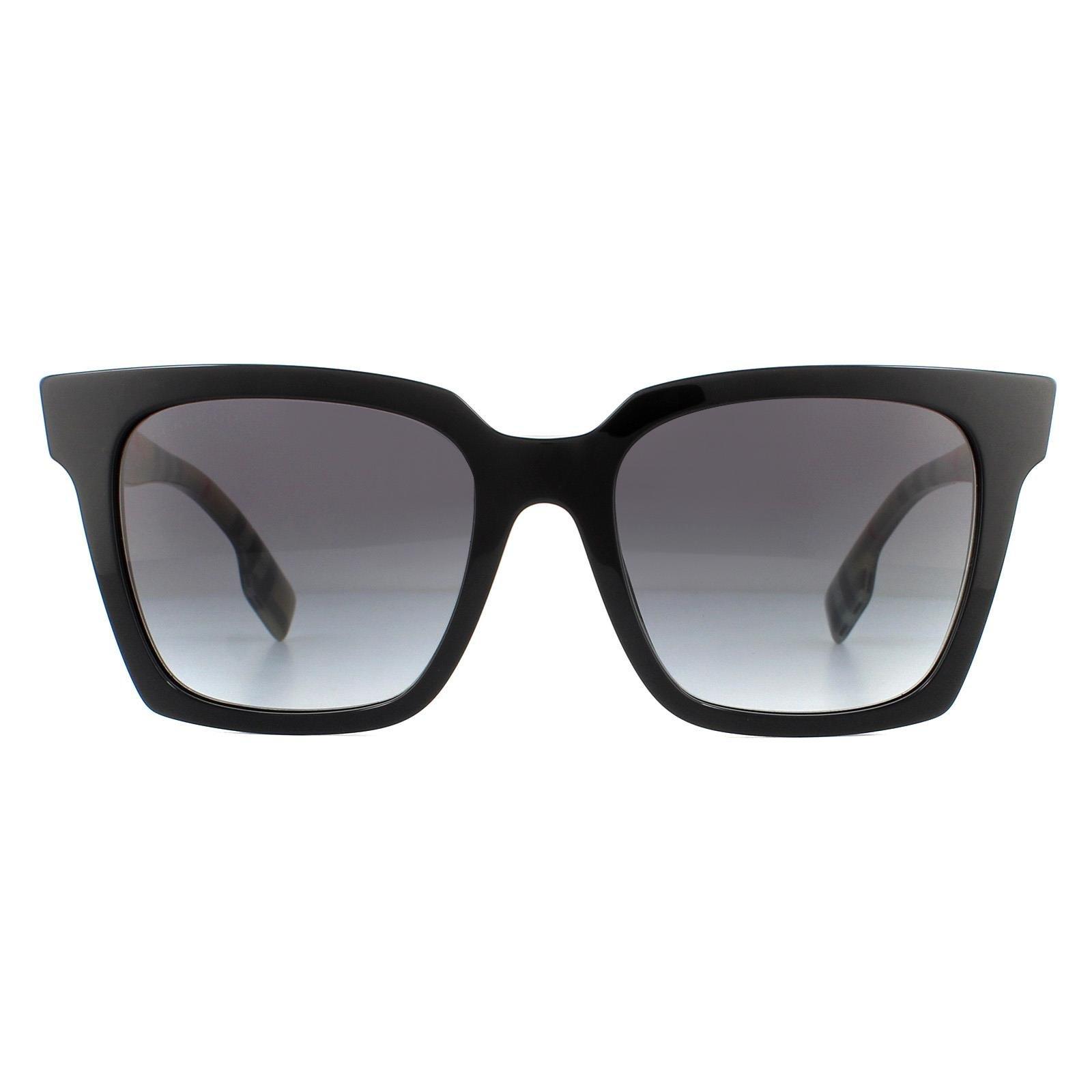Burberry Black Square Black Grey Gradient BE4335 Sunglasses ...