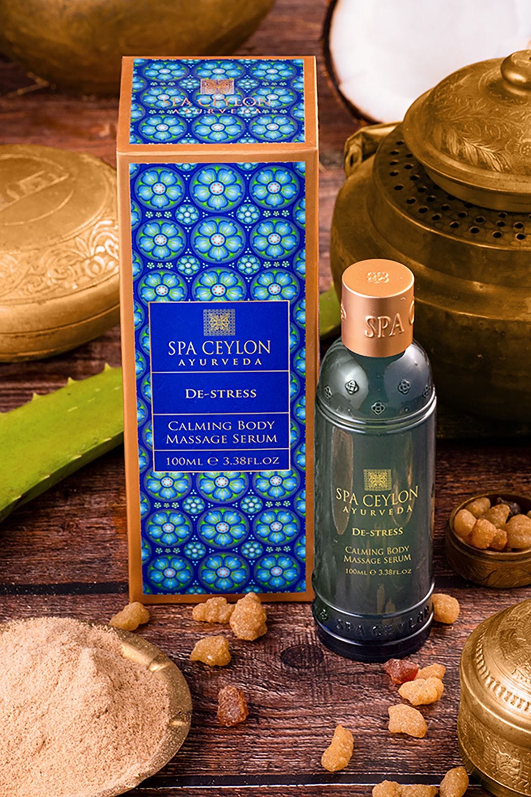 Spa Ceylon Various DE-STRESS - Calming Body Massage Serum 100ml | PLT