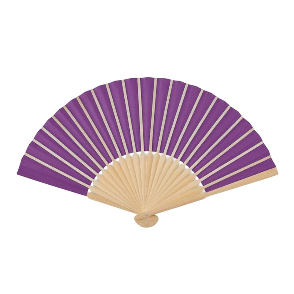 MidOcean Violet Fanny Bamboo Handheld Fan | PLT