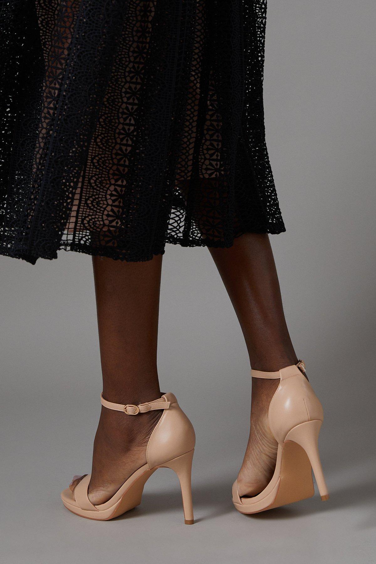 Coast Blush Talia Platform High Heeled Sandals | PLT