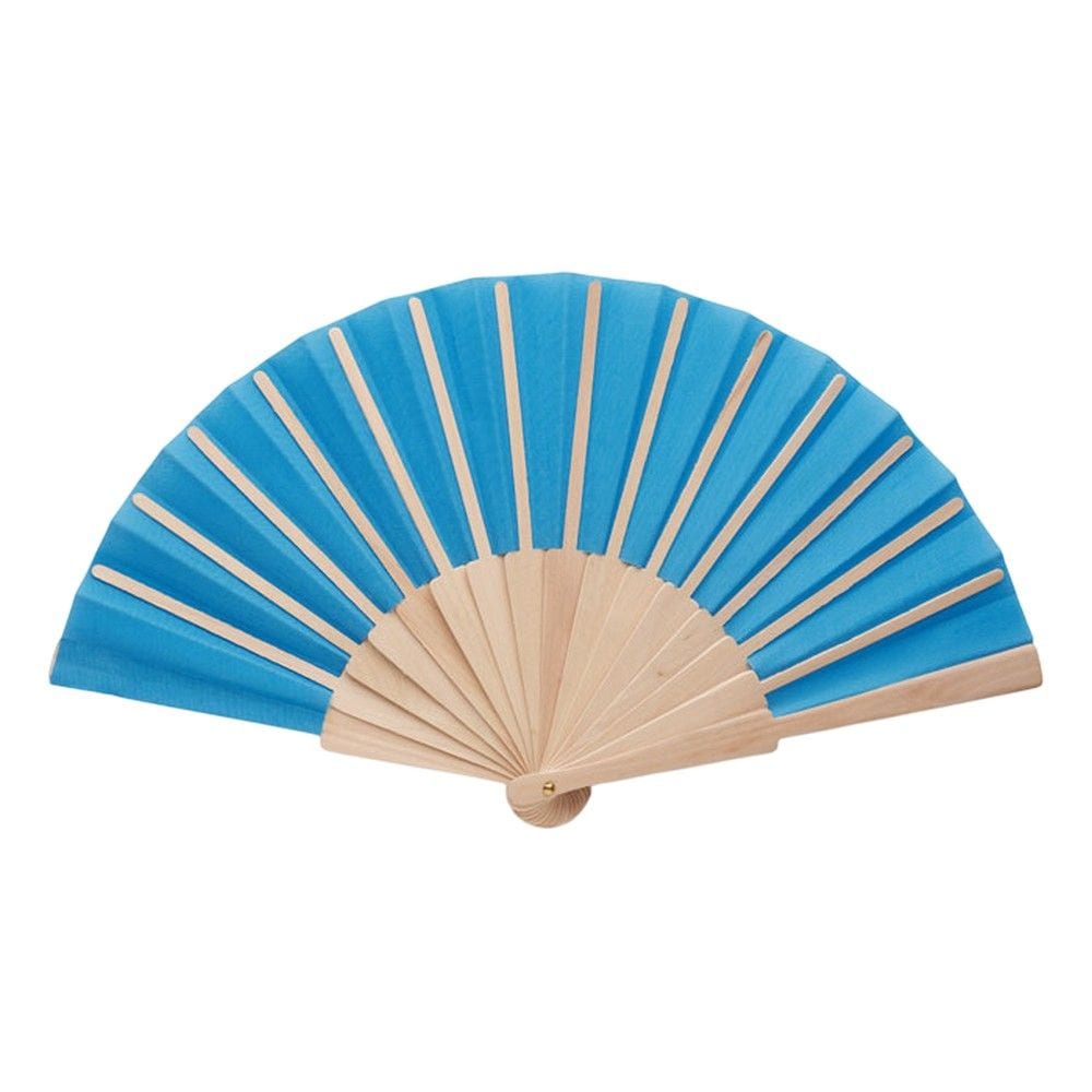 MidOcean Blue Fanny Wood Wood Handheld Fan | PLT