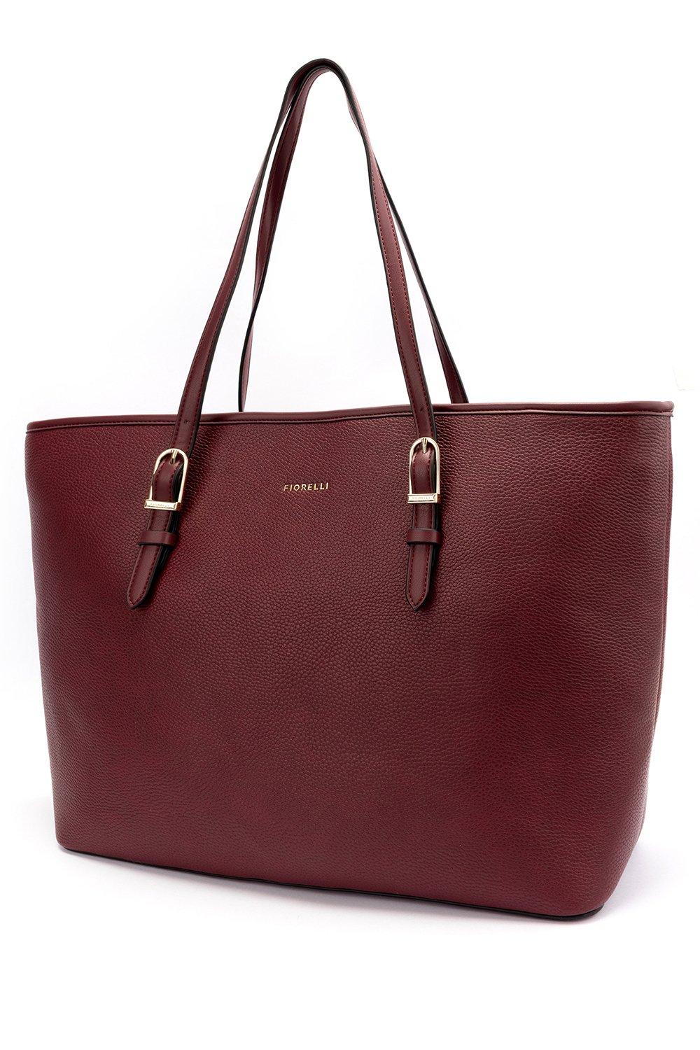 FIORELLI Red Etta Buckle Tote Bag | PLT
