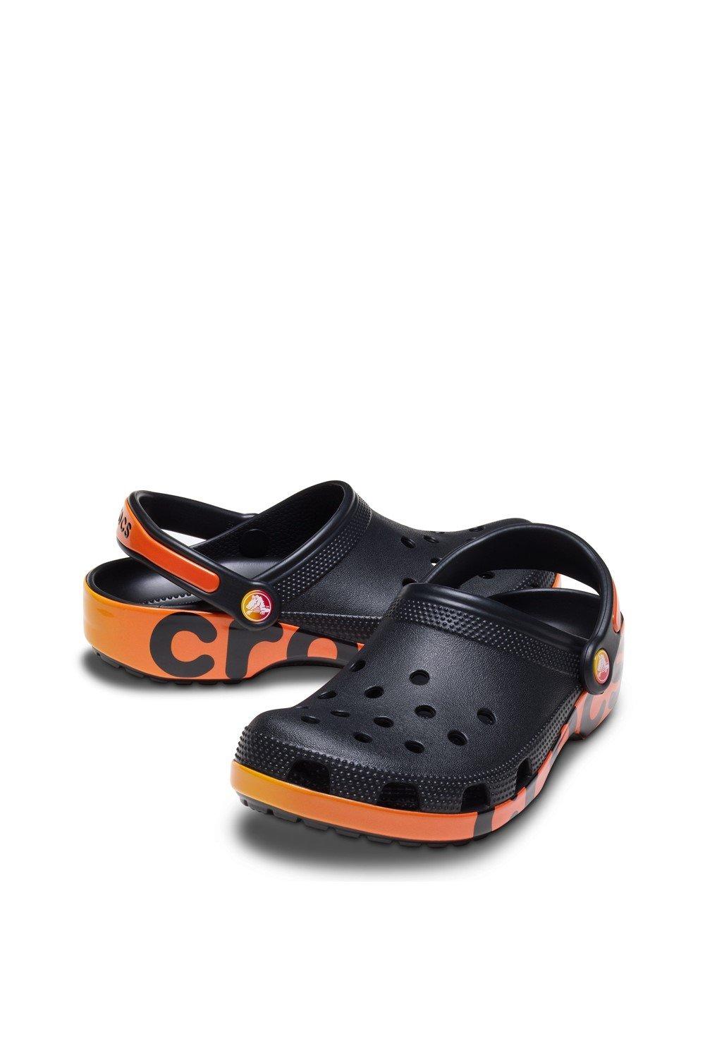 Crocs Black Classic Reflector Clog | PrettyLittleThing