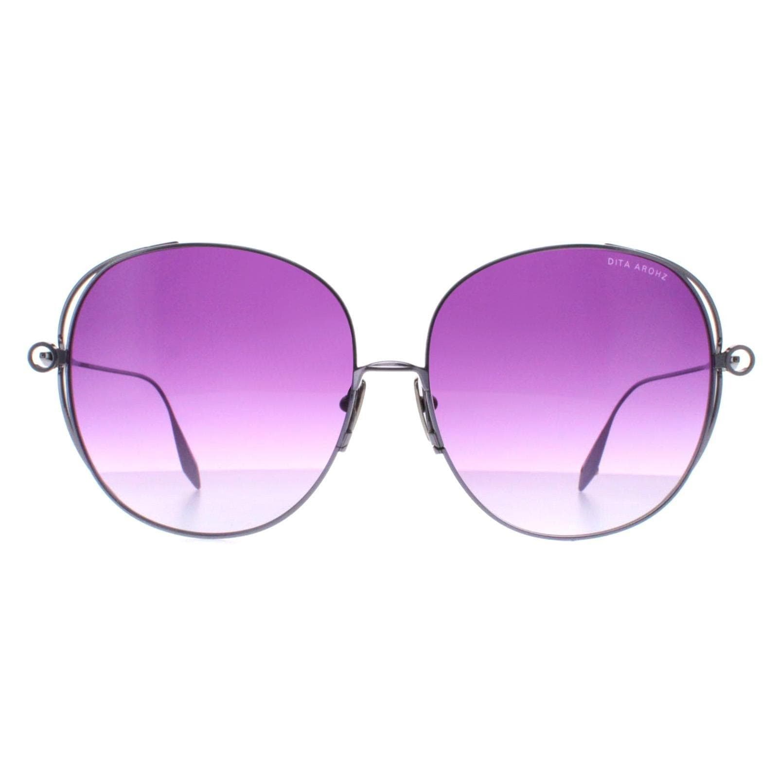 Dita Silver Round Lilac Chrome Dark To Light Lavender Gradient Arohz | PLT