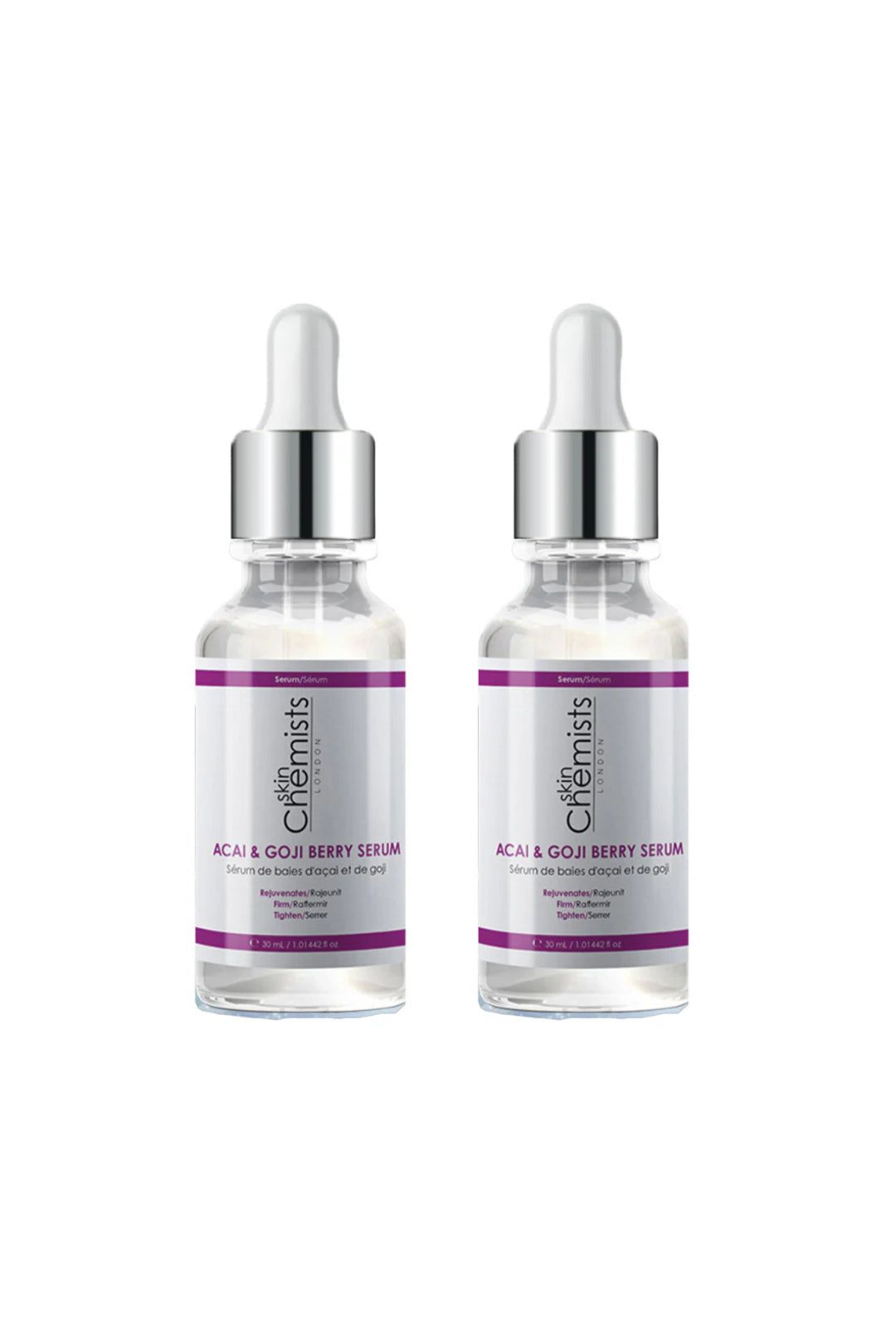 SkinChemists Professional White Acai & Goji Berry Serum 30ml X 2 Duo ...