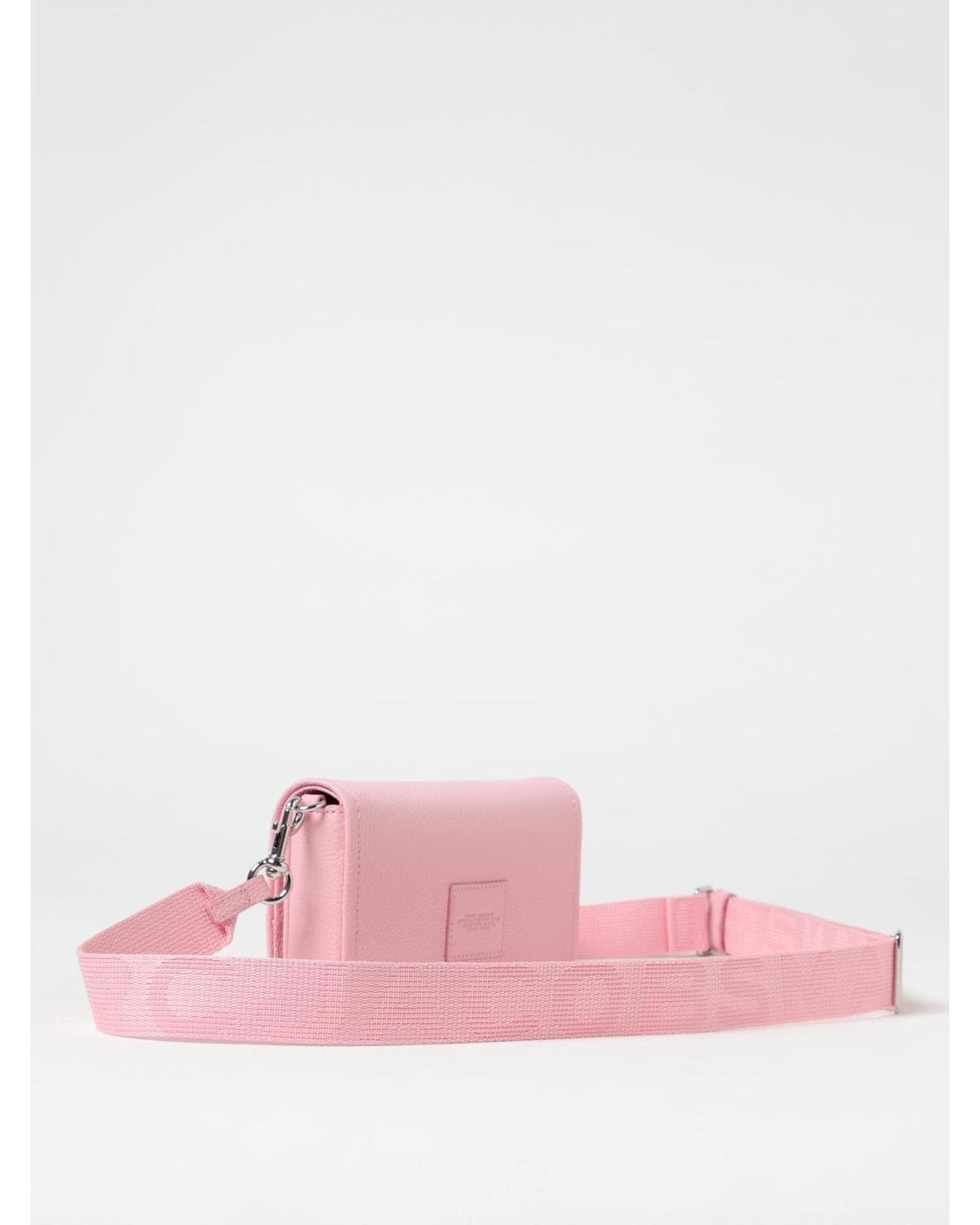 Marc Jacobs Pink Mini The Bag Embossed Logo Wo - Pink Clutch Bags | PLT
