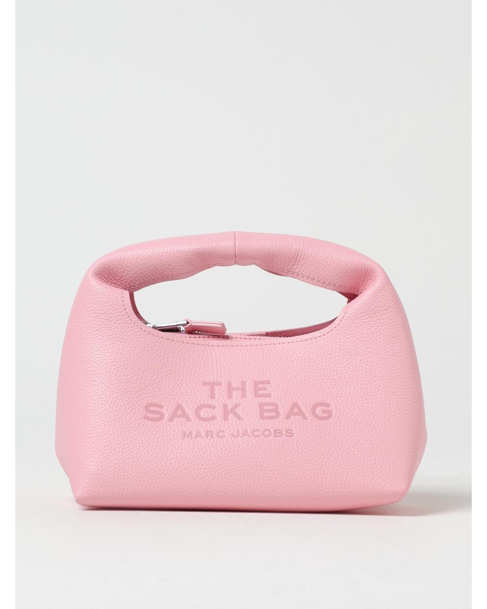 Marc Jacobs Pink The Sack Bag Mini Clutch Wo - Pink Clutch Bags | PLT