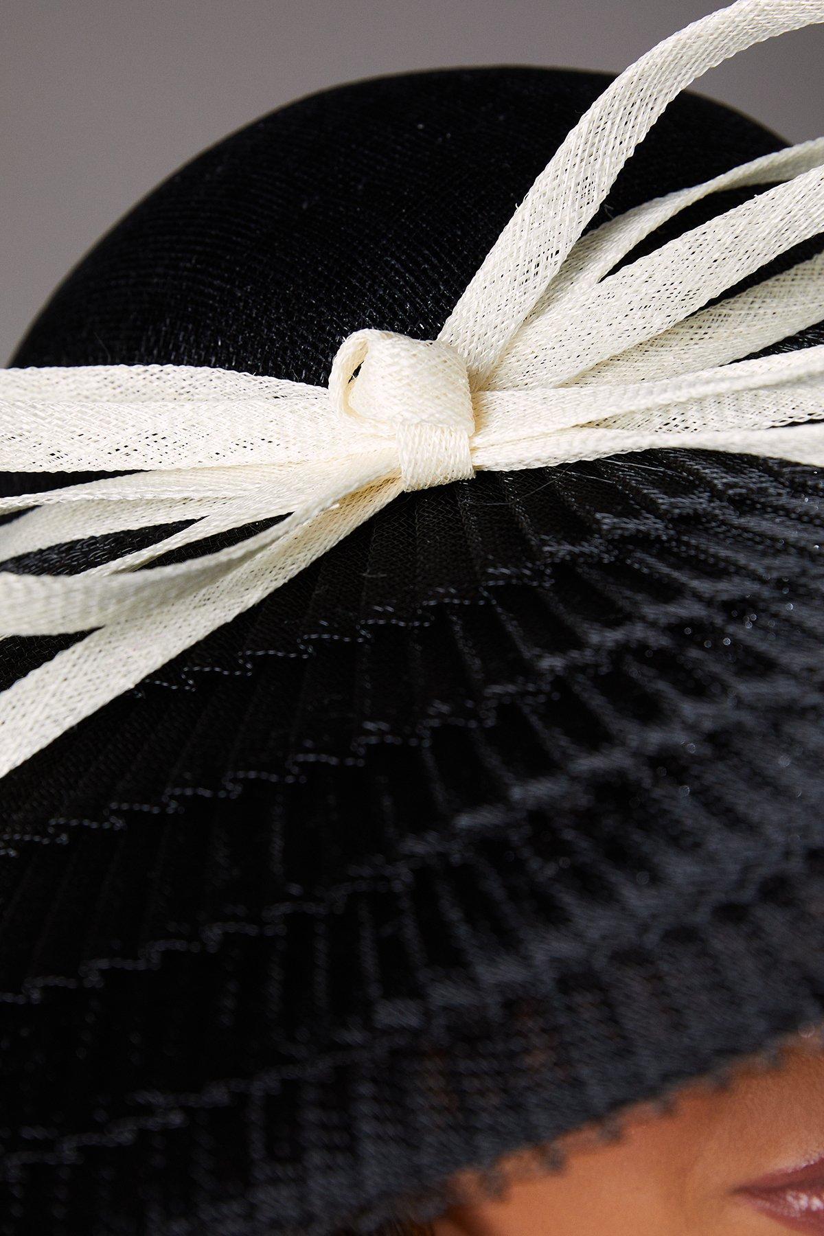 Coast Black Lisa Tan Layered Wide Brim Bow Hat | PLT