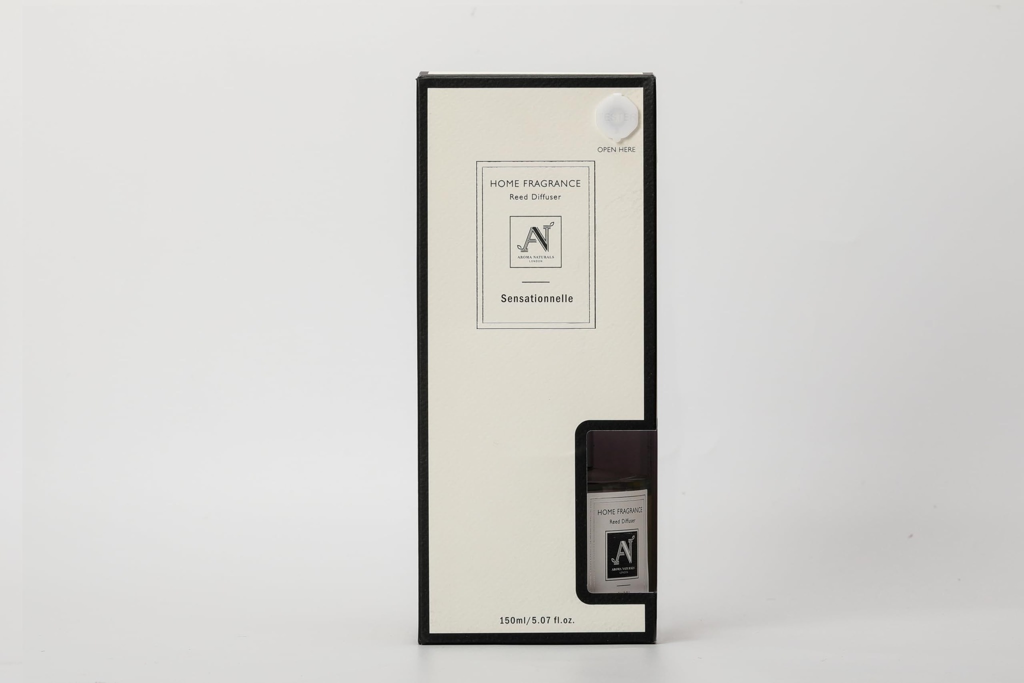 Aroma Naturals Clear Minimalist Luxe 150ml Reed Diffuser With Metal ...