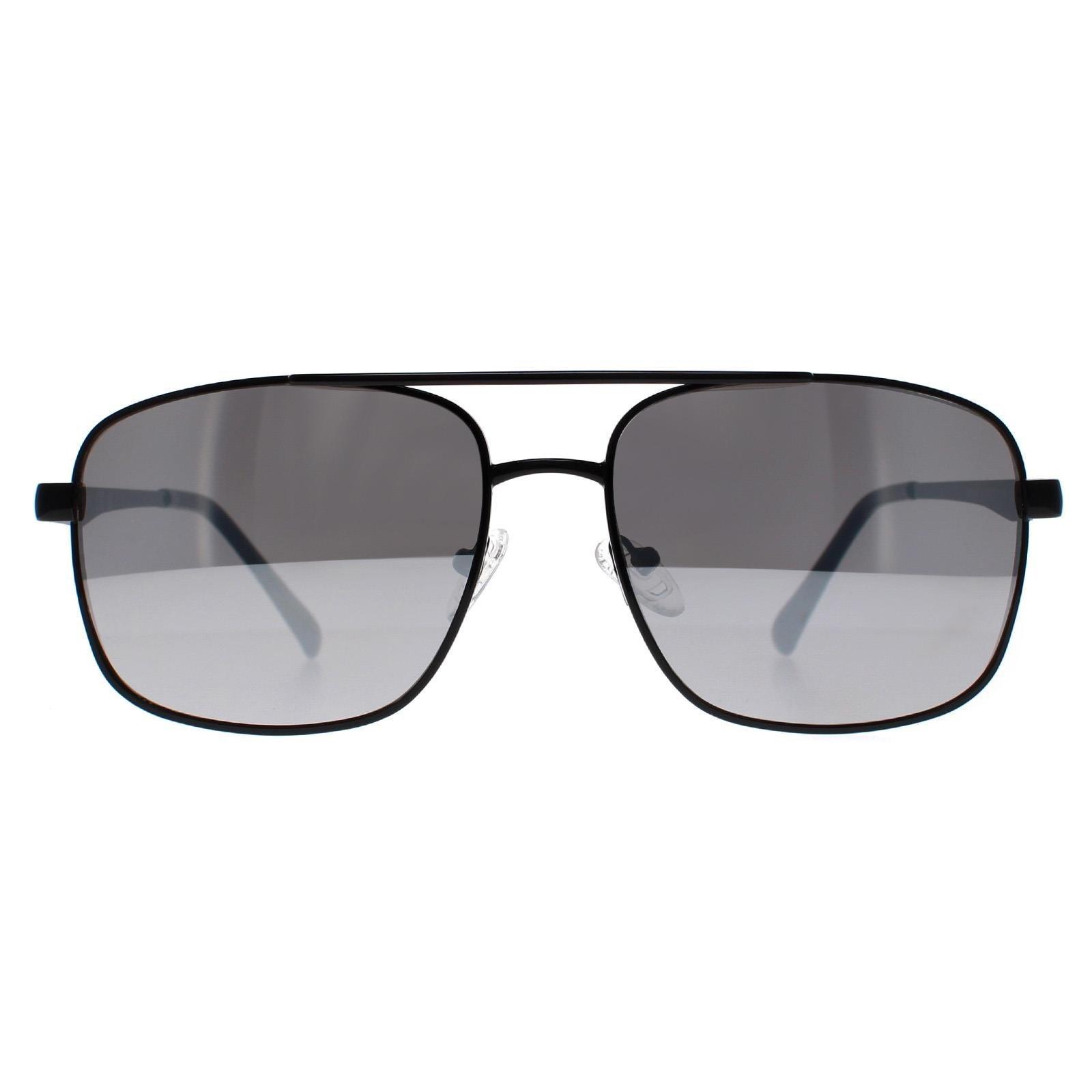 Guess Black Aviator Black Silver Mirrored GF0211 | PLT