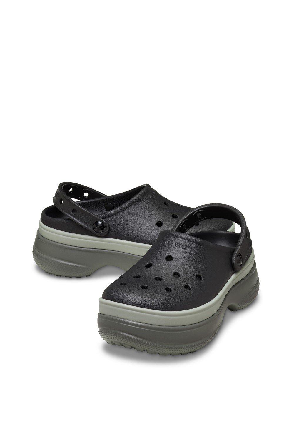 Crocs Black Classic Stacked Clog | PLT
