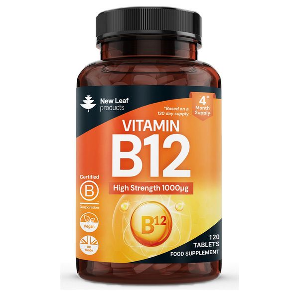 New Leaf Health Orange Vitamin B12 High Strength Tablets - 1000mcg ...