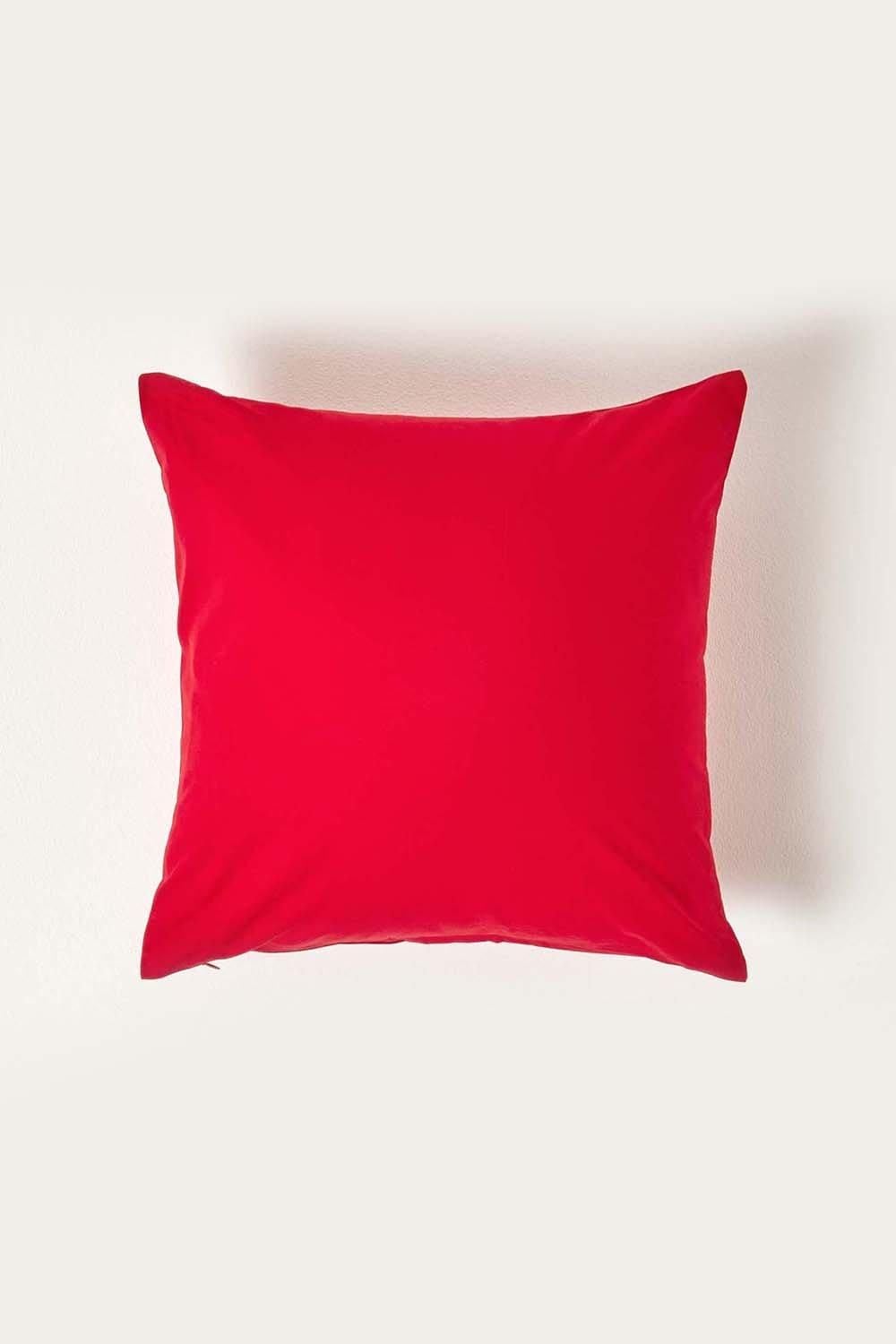 Homescapes Red Continental Egyptian Cotton Pillowcase 200 TC, 40 X 40 ...
