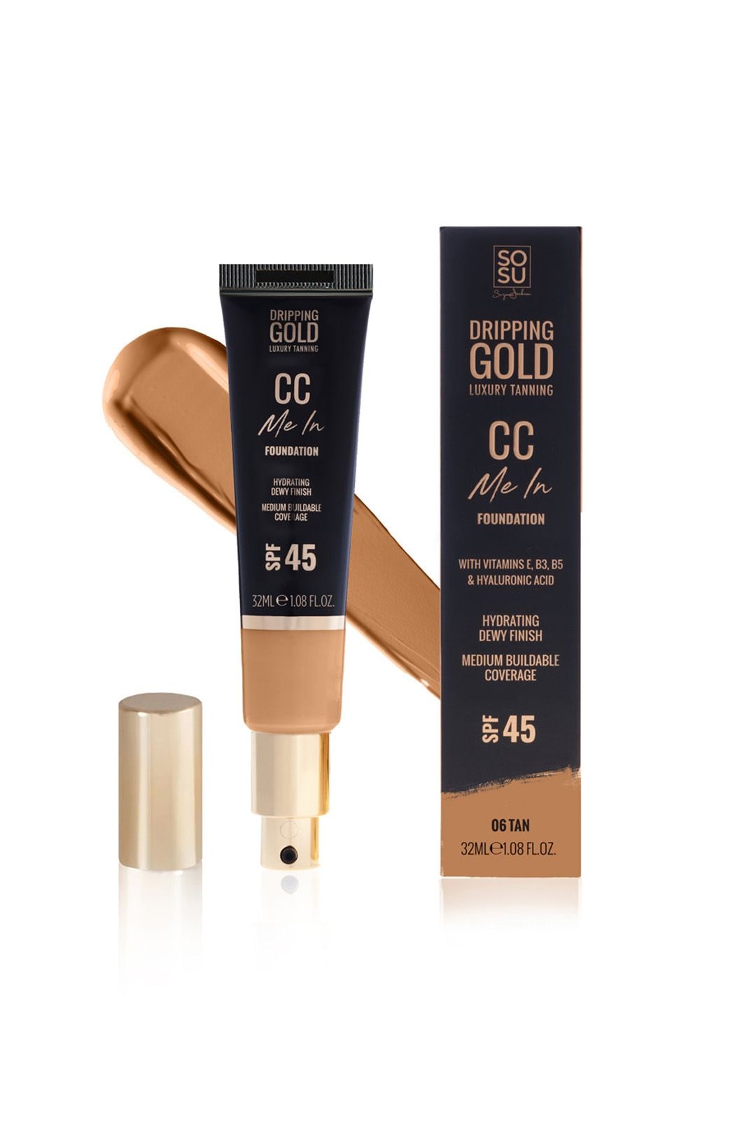 Dripping Gold Tan CC Cream SPF40 35ml | PLT