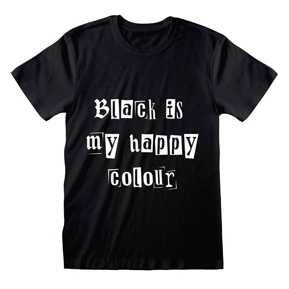 Something Different Black Black Is My Happy Colour T-Shirt | PLT