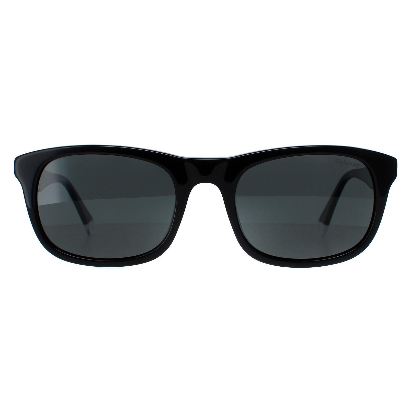 Polaroid Black Rectangle Black Grey Polarized PLD 2104/S/X ...