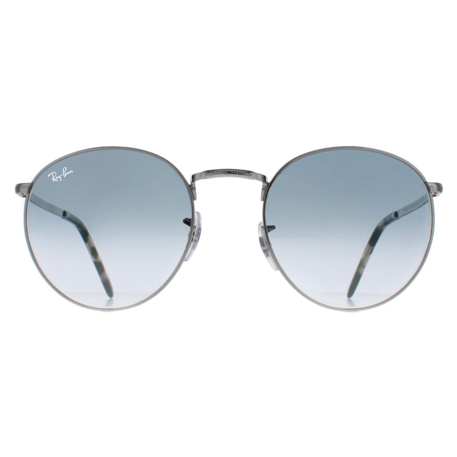 Ray-Ban Silver Round Silver Blue Gradient RB3637 New Round | PLT