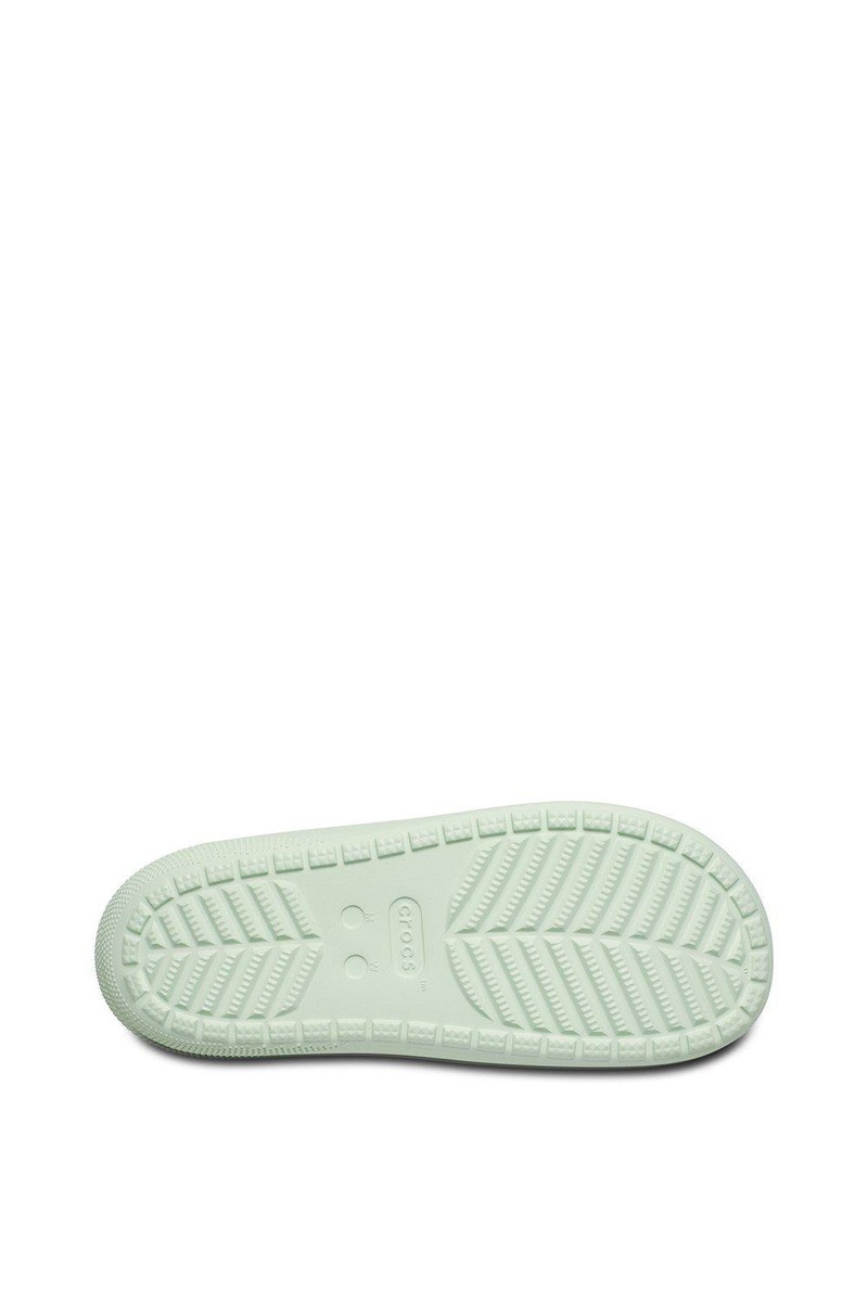 Crocs Pale Green Classic Floral Cut Out Sandal | PrettyLittleThing